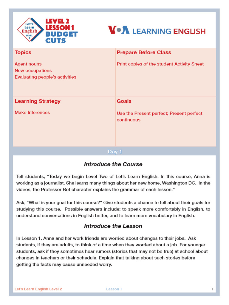 Learn English Level 2 New | PDF | English Language