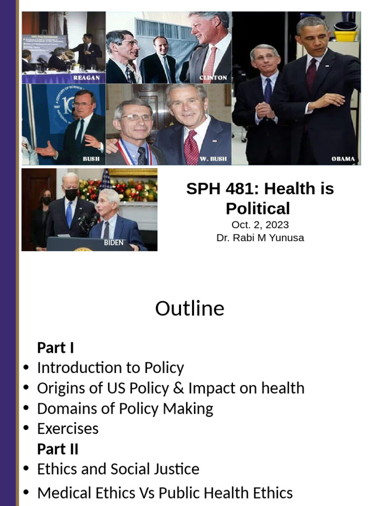 SPH481 - AUT23 - Health Is Political-3 | PDF | Public Health