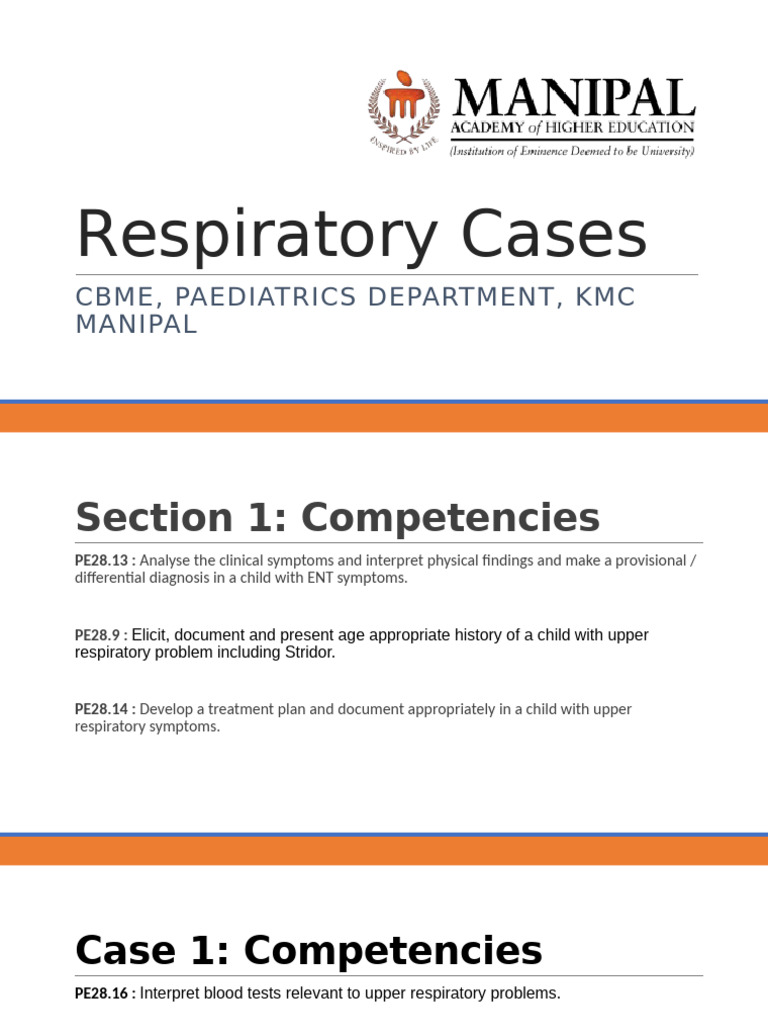 1 Case of Respiratory Disease-case scenarios (KS) | PDF | Diseases And ...