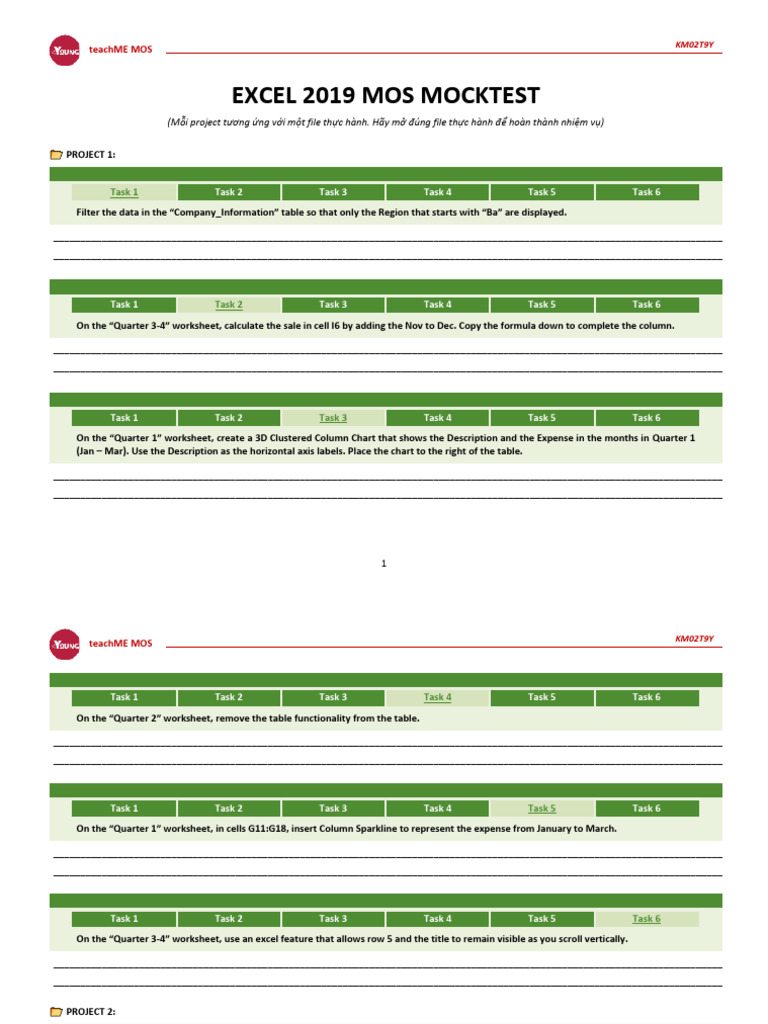 note mock test excel 3 | PDF | Computing