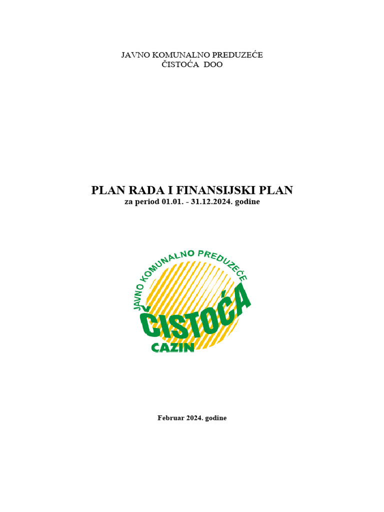 Plan Rada 2024 | PDF
