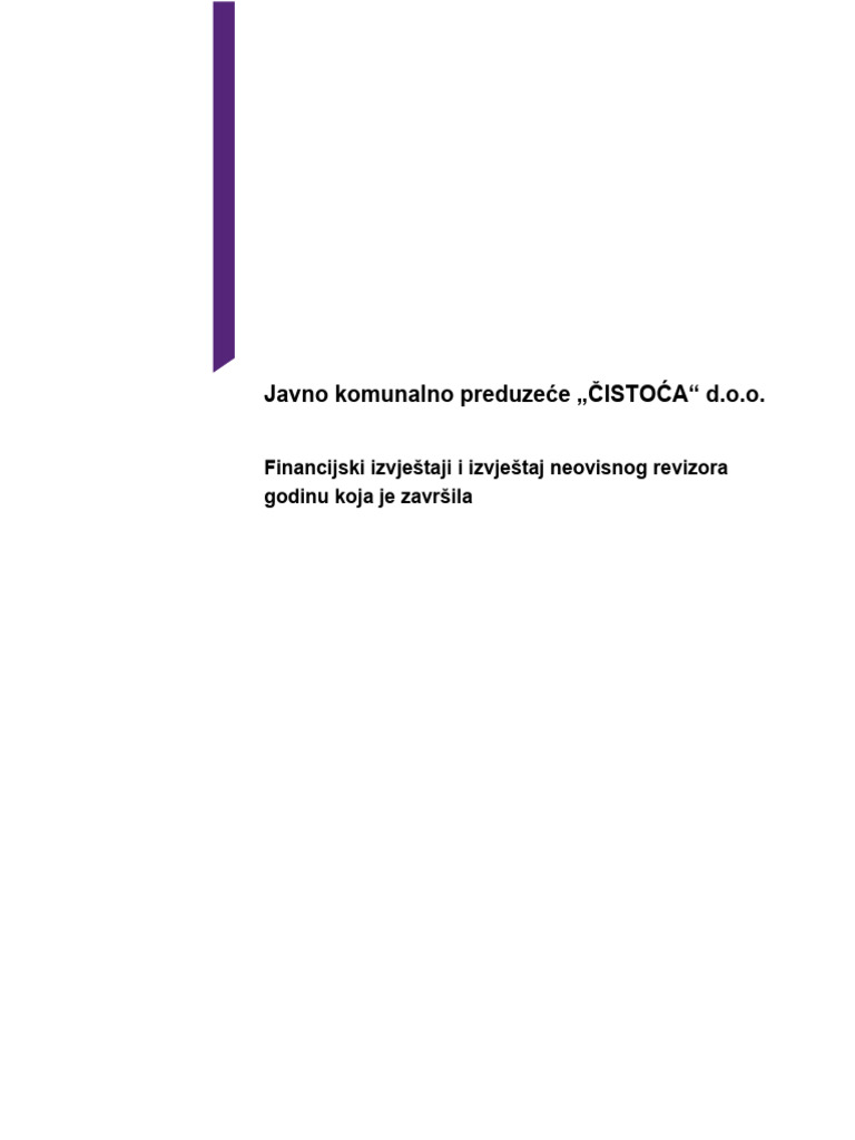 Revizija Cistoca 2019 | PDF