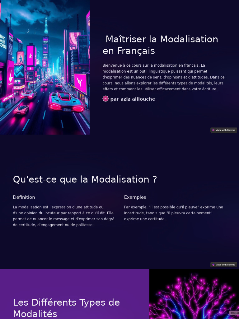 Maitriser La Modalisation en Francais | PDF | Phrase | Linguistique