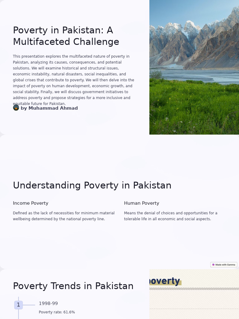 Poverty in Pakistan A Multifaceted Challenge | PDF | Cost Of Living ...