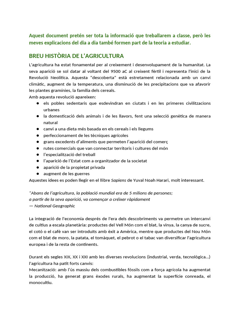 Sector Primari Apunts Generals | PDF