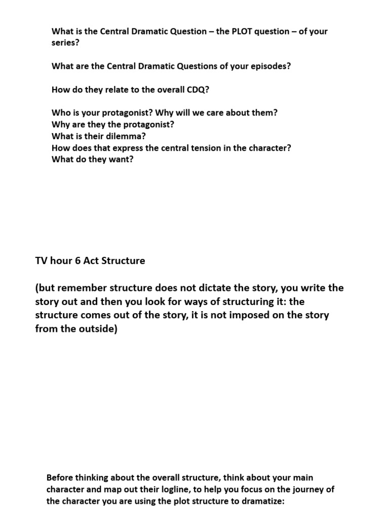 6 Act 1 HR TV Structure | PDF
