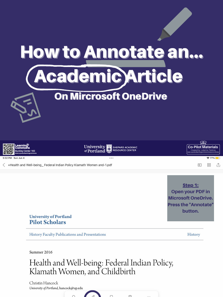 Annotating Academic Article | PDF