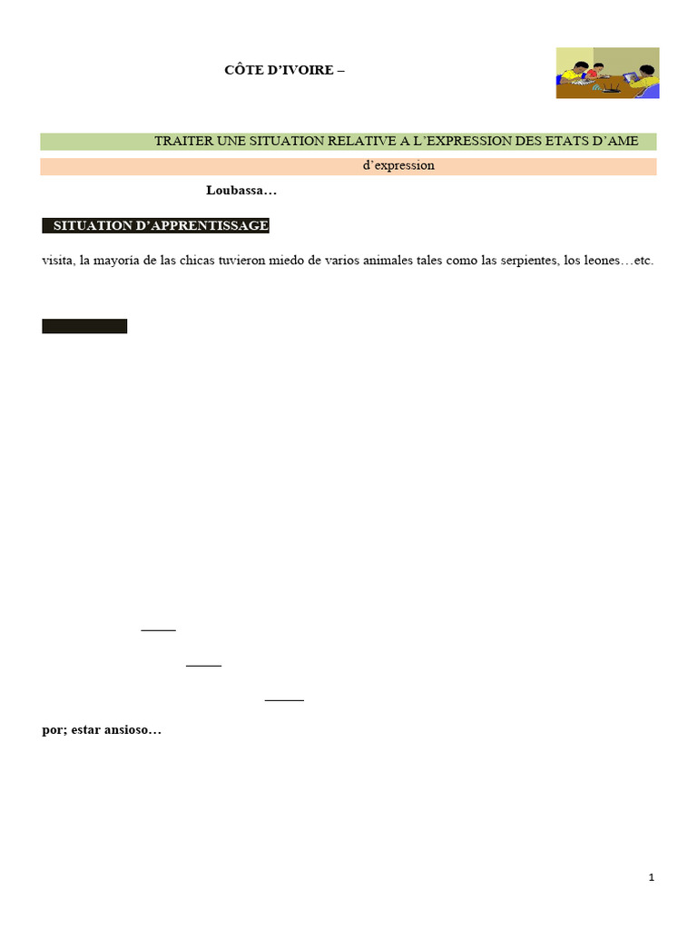 L15 Exprimer La Peur | PDF | Temor