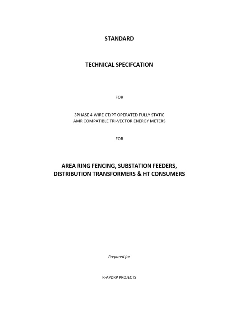 Standard Tech Specification SM | PDF | Printed Circuit Board | Electricity