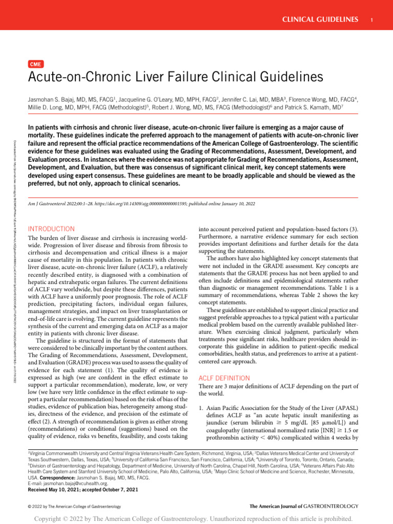 Acute_on_Chronic_Liver_Failure_Clinical_Guidelines.182 | PDF ...
