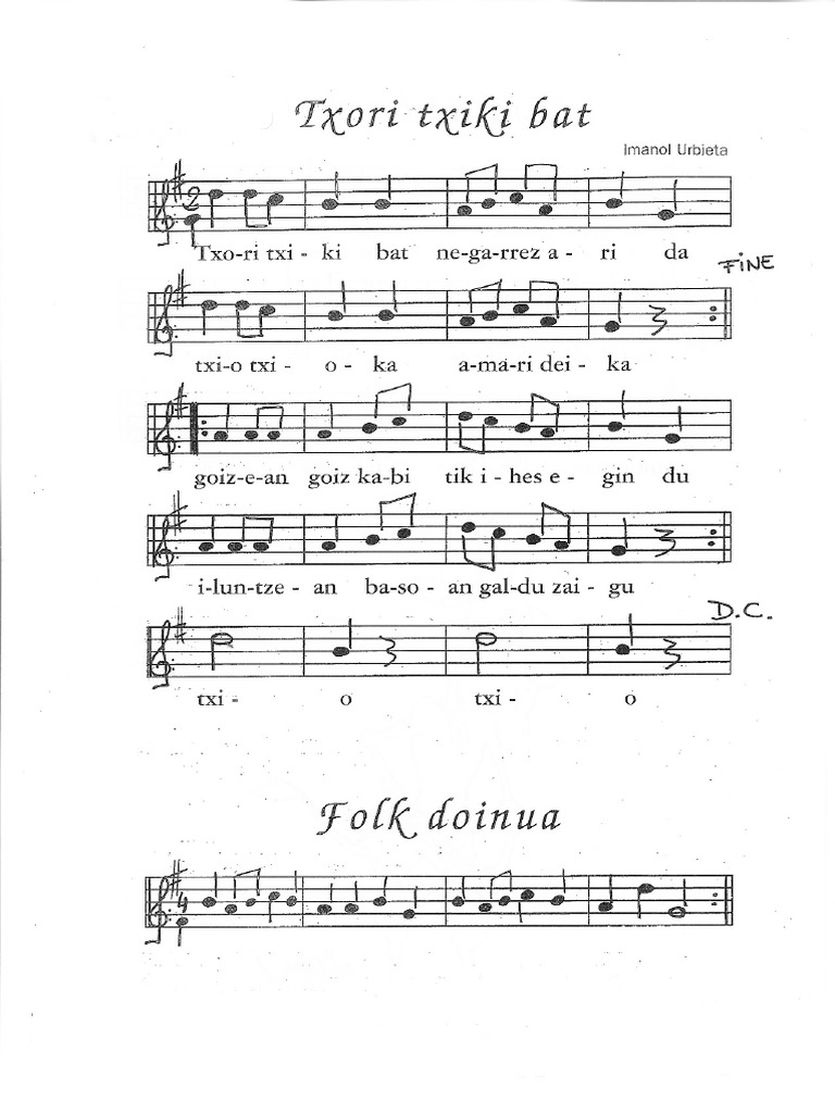 Txori Txiki Bat | PDF