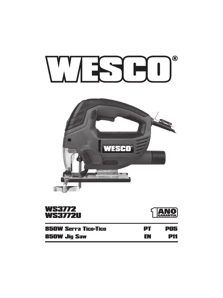 Manual - Serra Tico Wesco | PDF | Eletricidade | Madeira