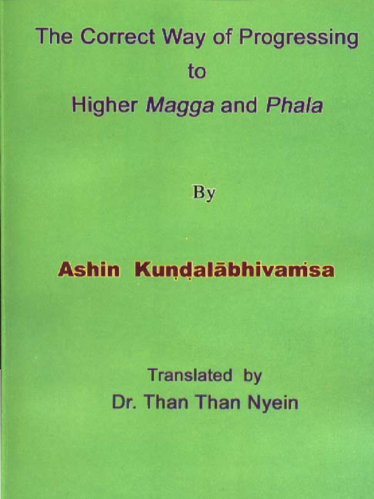 The Correct Way of Progressing To Higher Magga and Phala | PDF | Indian ...
