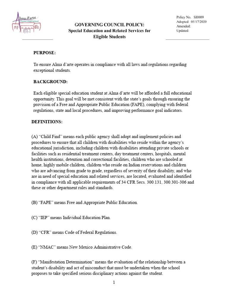 SPED | PDF | Individualized Education Program | Justice