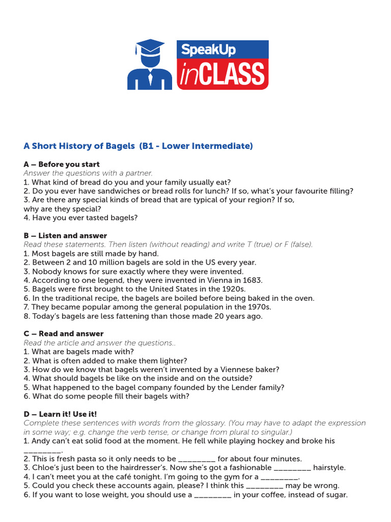 Speak Up in Class Nº448 (12-2022) | PDF | William Shakespeare | Breads