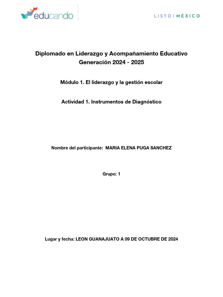 Dlae m1 p1 Pugasanchezmariaelena | PDF | Enseñando | Evaluación