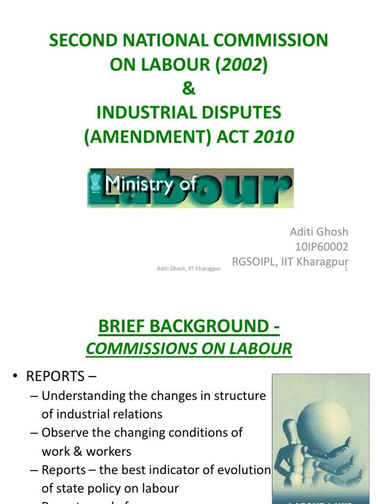 2nd Labour Commission Report 2002 & Ammendment 2010 | PDF