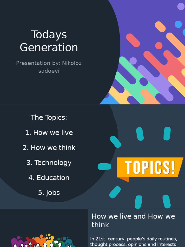 Todays Generation 2.0 | PDF
