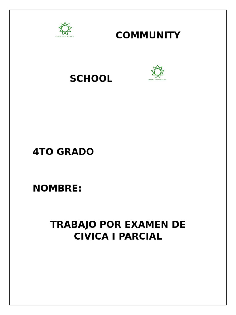 Trabajo Civica 4to Grado | PDF