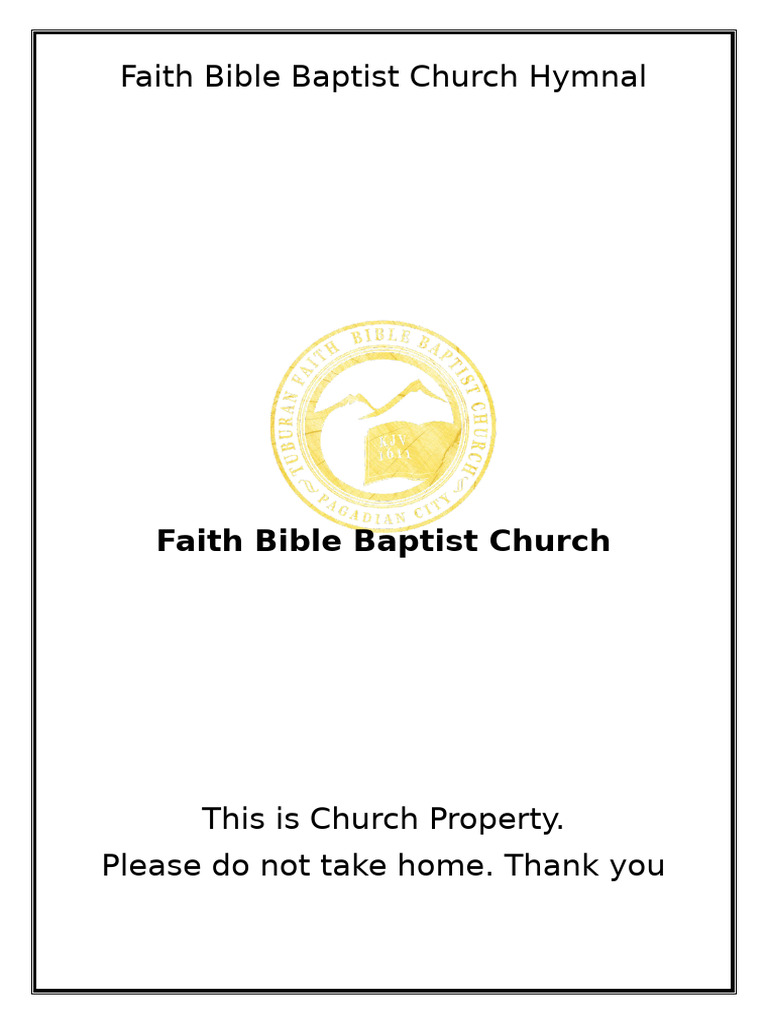 Hymn-Folder-Project | PDF | Jesus | Glory (Religion)