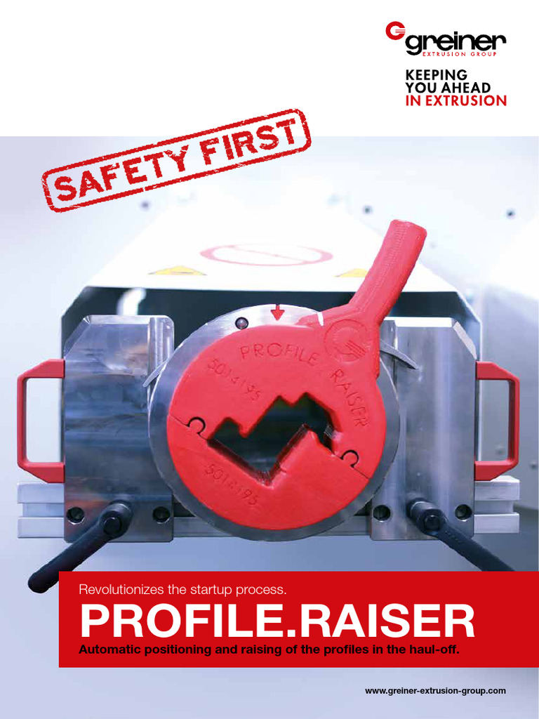 Greiner Extrusion PROFILE RAISER en | PDF