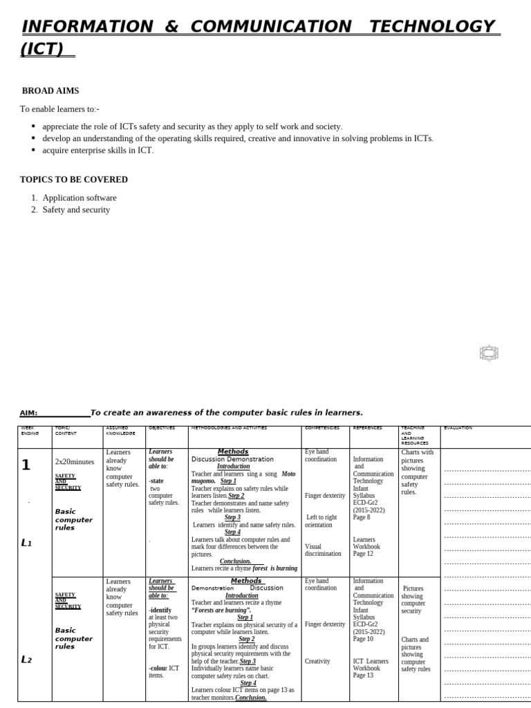 Ecd B Scheme Cum Term 3 (Chikato) - 3 | PDF | Educational Technology ...