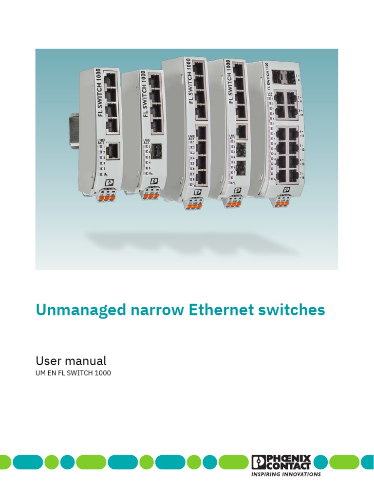 Unmanaged Narrow Ethernet Switches | PDF | Computer Network | Ethernet