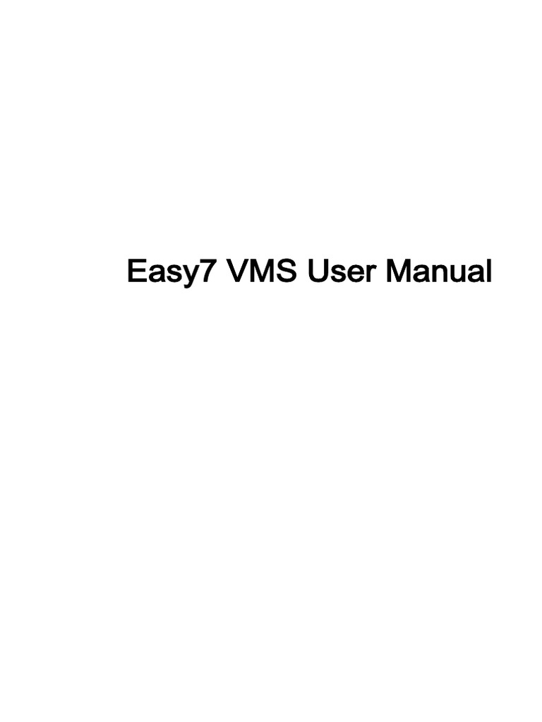 Easy7 VMS UserManual | PDF | Multicast | Password