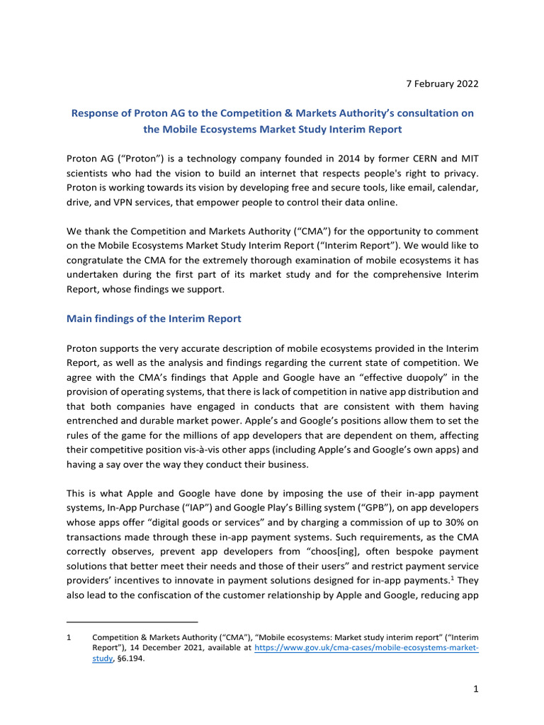 Proton_AG | PDF | Mobile App | Apple Inc.