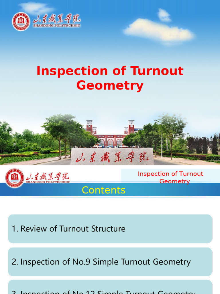 1-1 Inspection of Turnout Geometry | PDF | Track Gauge | Rail ...