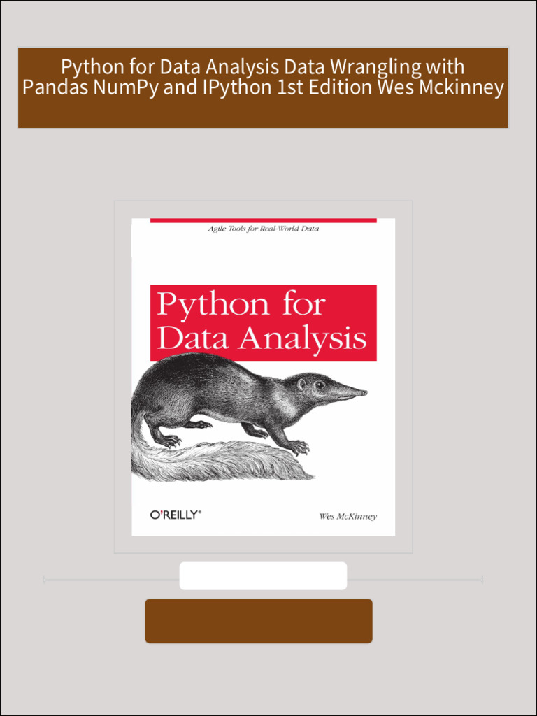 Download Complete Python for Data Analysis Data Wrangling with Pandas ... Download Complete Python for Data Analysis Data Wrangling with Pandas ...