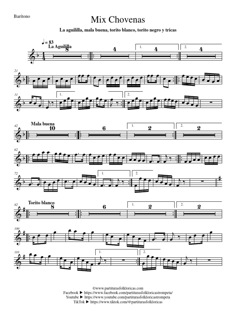 Chovena Mix Chovenas 1 - Barítono | PDF