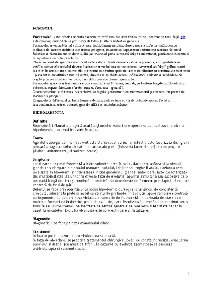 Furuncul | PDF