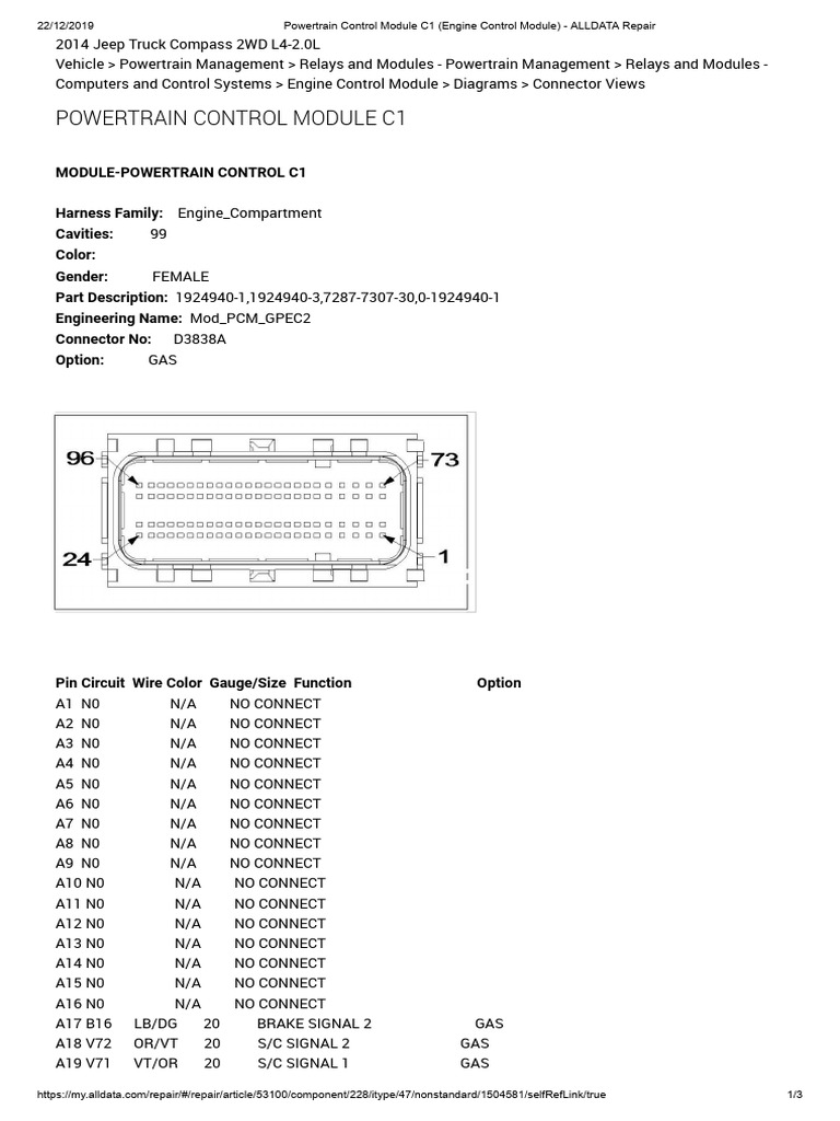 2014 Jeep Compass 2WD L4-2.0L C1 | PDF