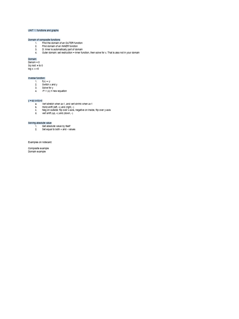 Midterm Flashcard Information | PDF | Function (Mathematics) | Functions And Mappings