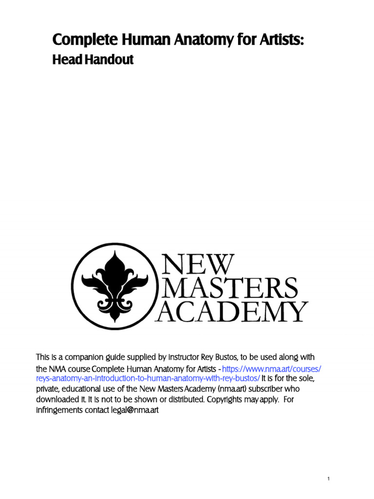 Complete_Human_Anatomy_for_Artists_Heads_Handout_PDF | PDF