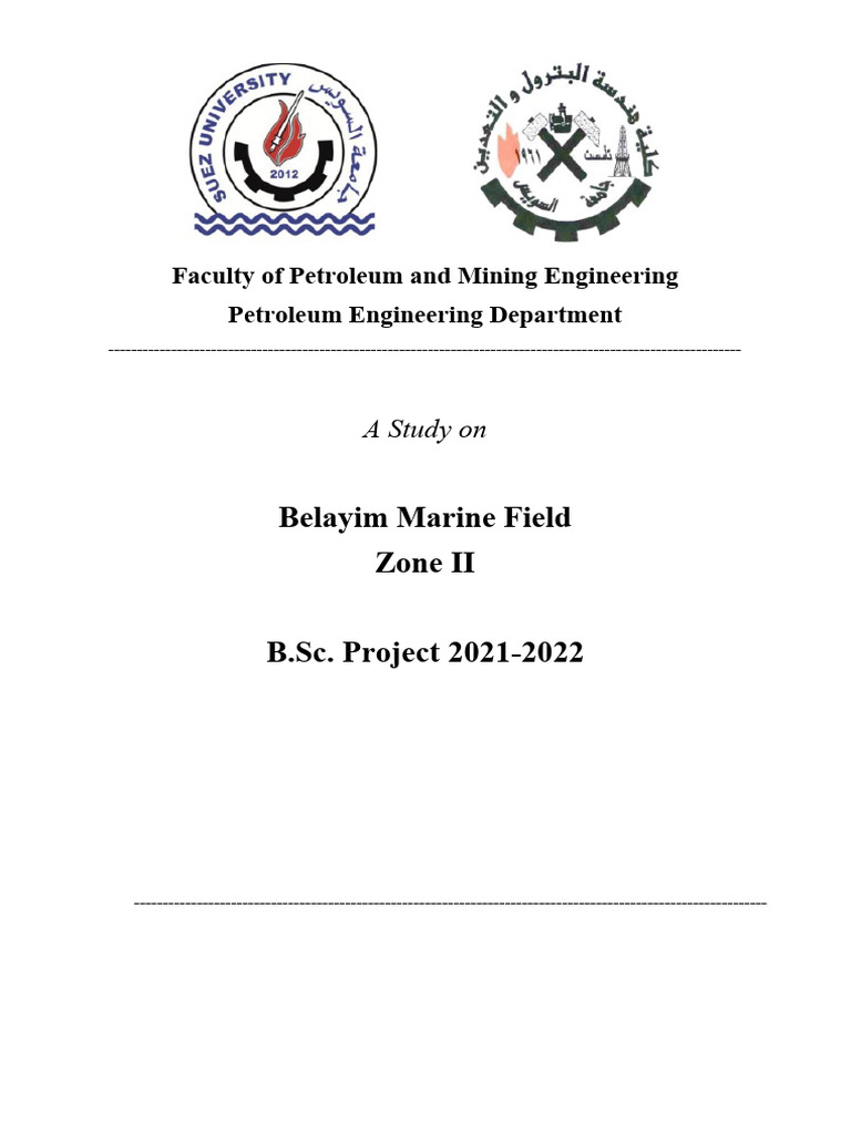 Belayim Marine Field Study Overview | PDF | Petroleum Reservoir | Petroleum