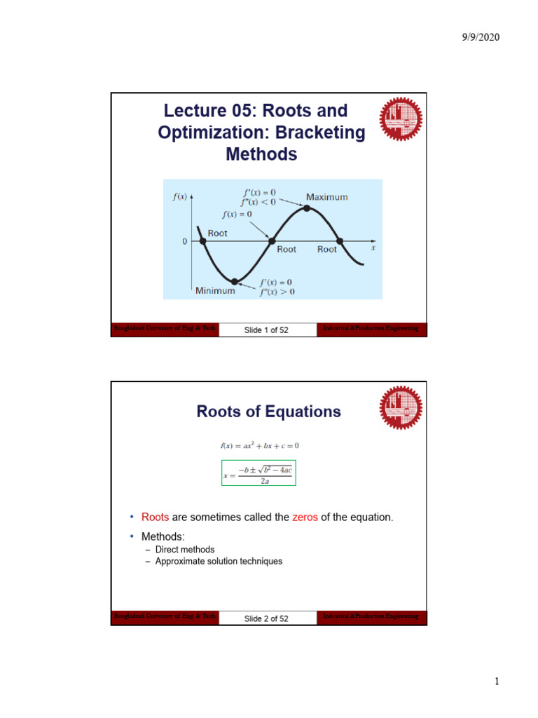 IPE 329, truncation error and Taylor series | PDF | Zero Of A Function | Mathematical Optimization