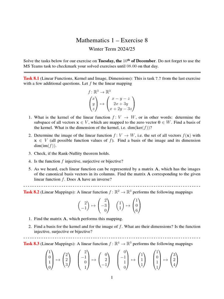 Ex_8 | PDF | Eigenvalues And Eigenvectors | Linear Map