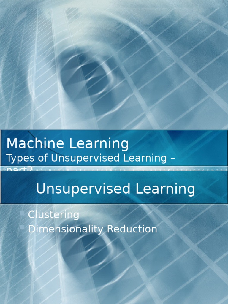 ML Unsupervised p2 | PDF