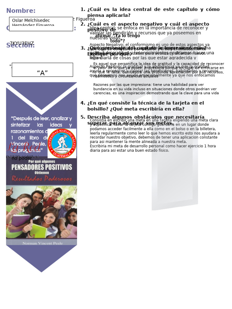 NVP 1 y 9 | PDF | Pensamiento | Mente