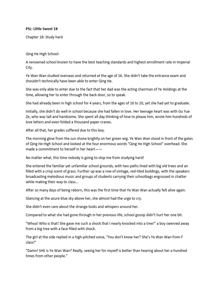 PSL Little Sweet 18 | PDF