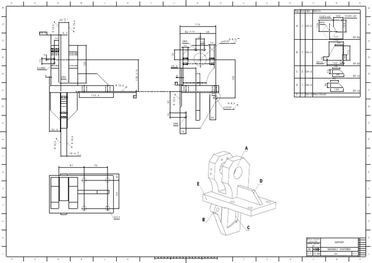 Detailed Engineering Drawing Specifications | PDF