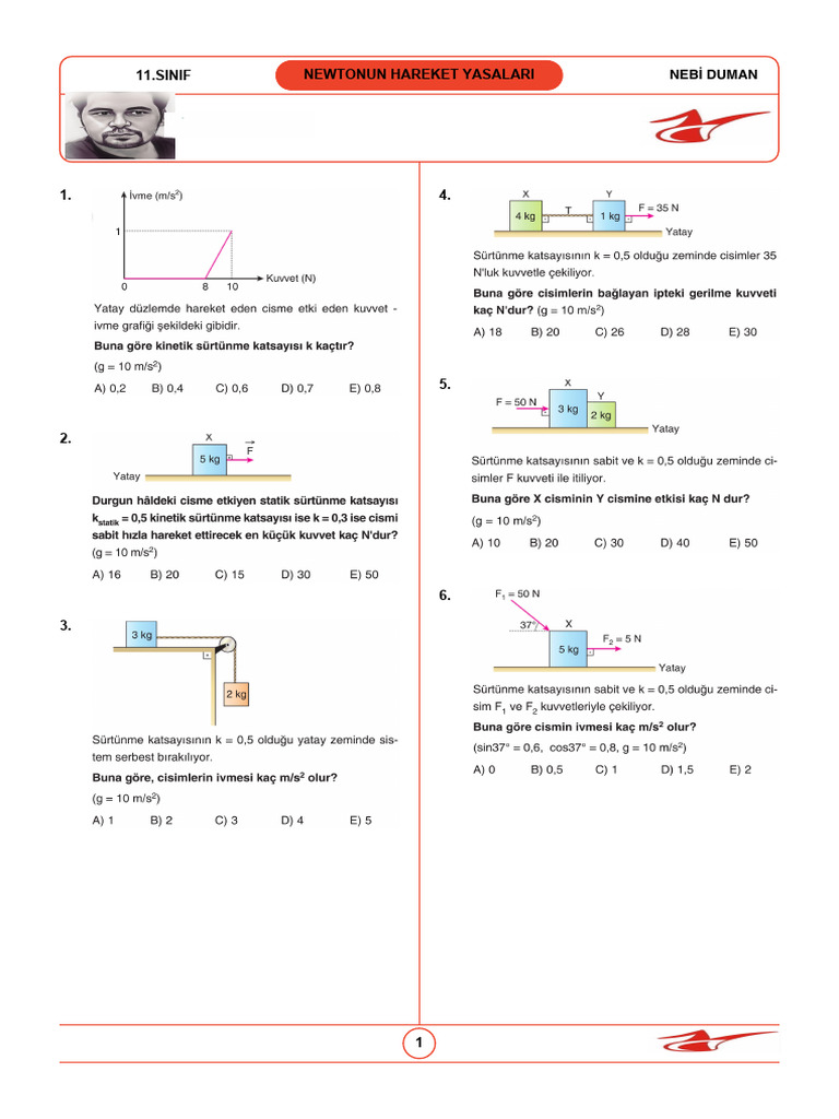 Newtonun Hareket Yasalari 3 | PDF