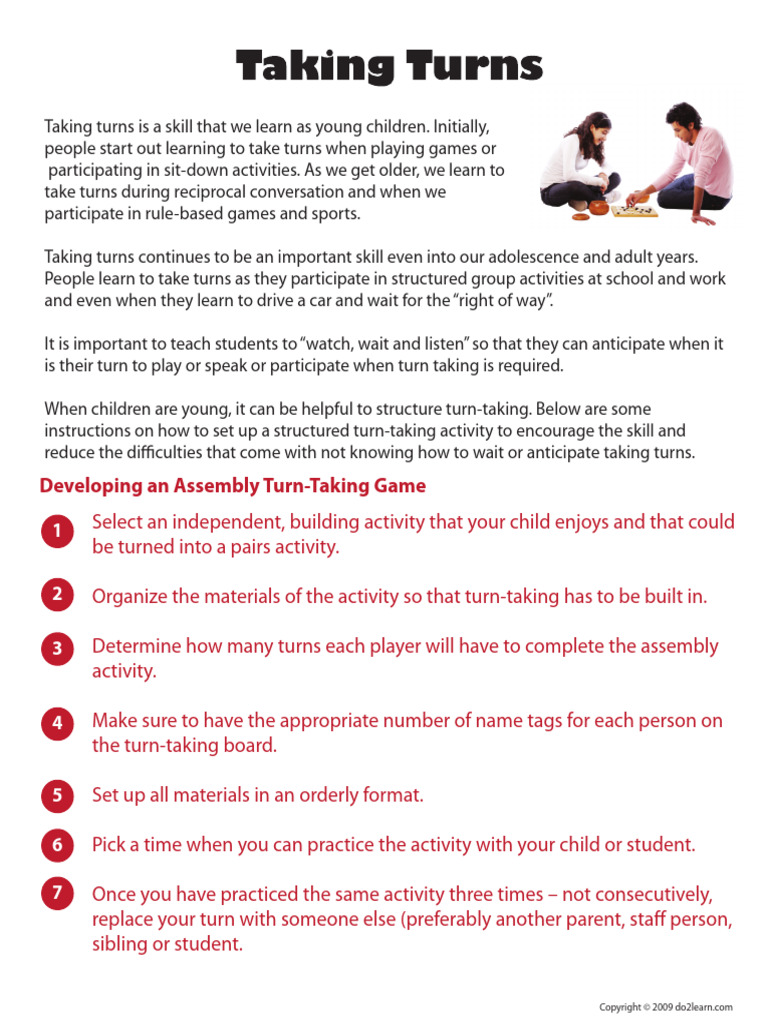 Taking Turns | PDF
