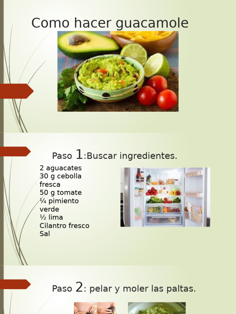 Como Hacer Guacamole Mati Oyh | PDF