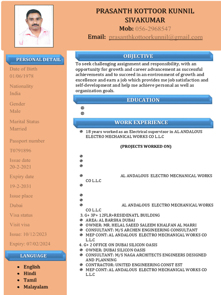 Prasanth Resume | PDF