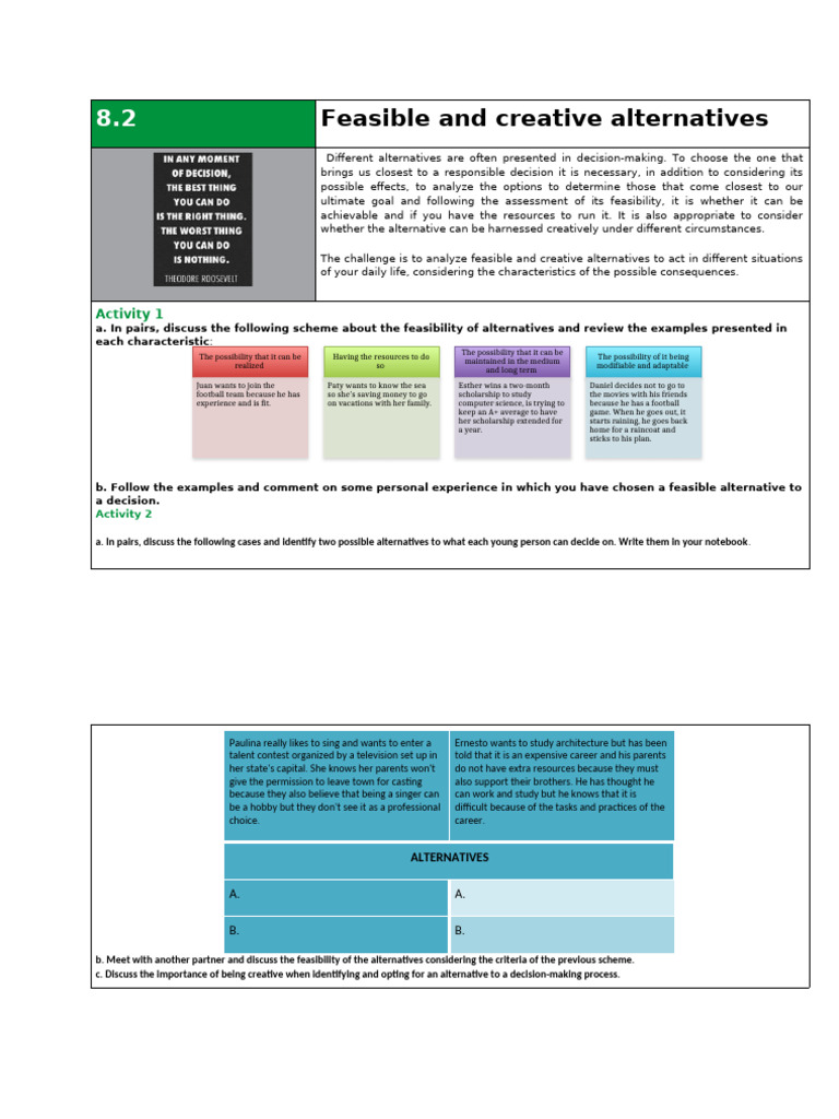 Ficha Hse 8 2 Ingles Pdf Decision Making Cognition