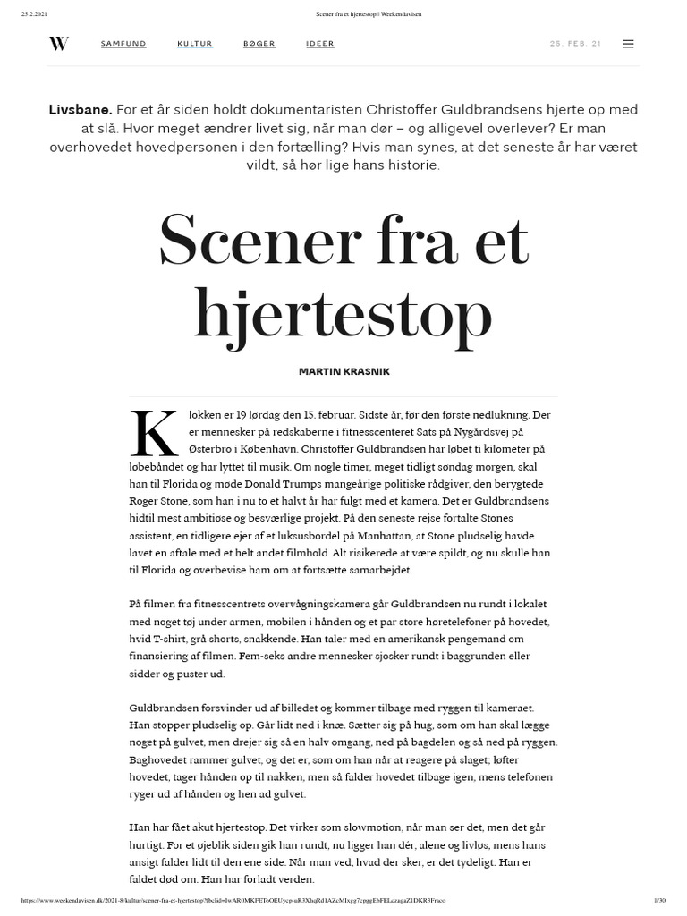 Scener Fra Et Hjertestop - Weekendavisen | PDF