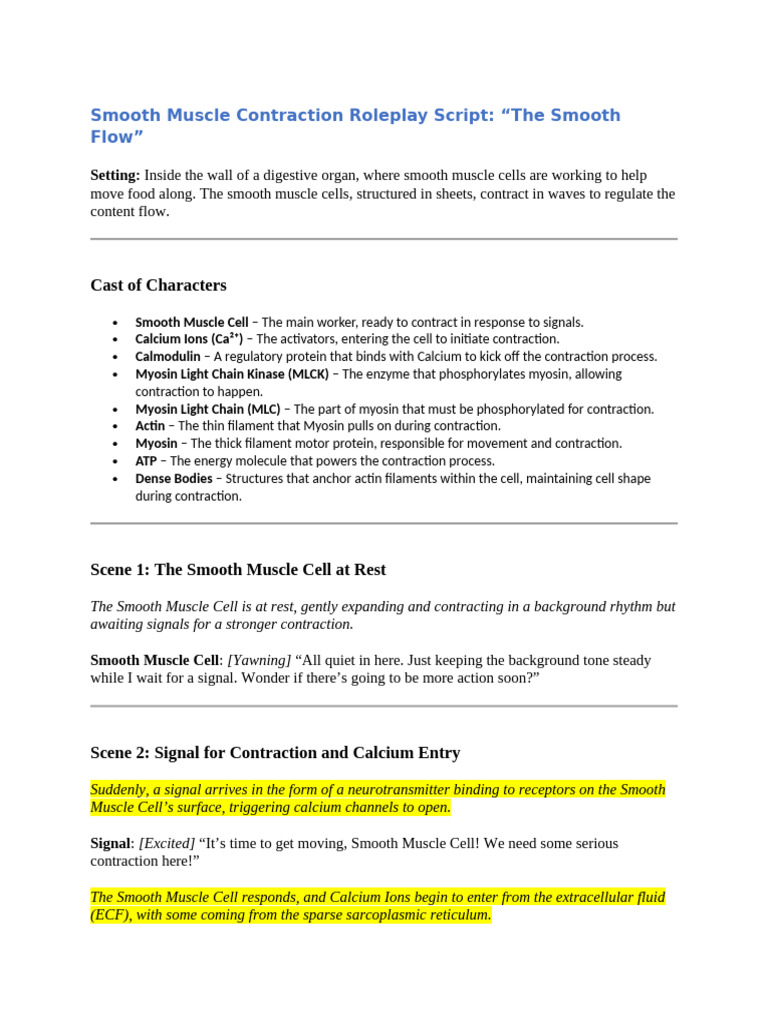 Smooth and Cardiac Muscle Share Some Basic Properties With Skeletal ...